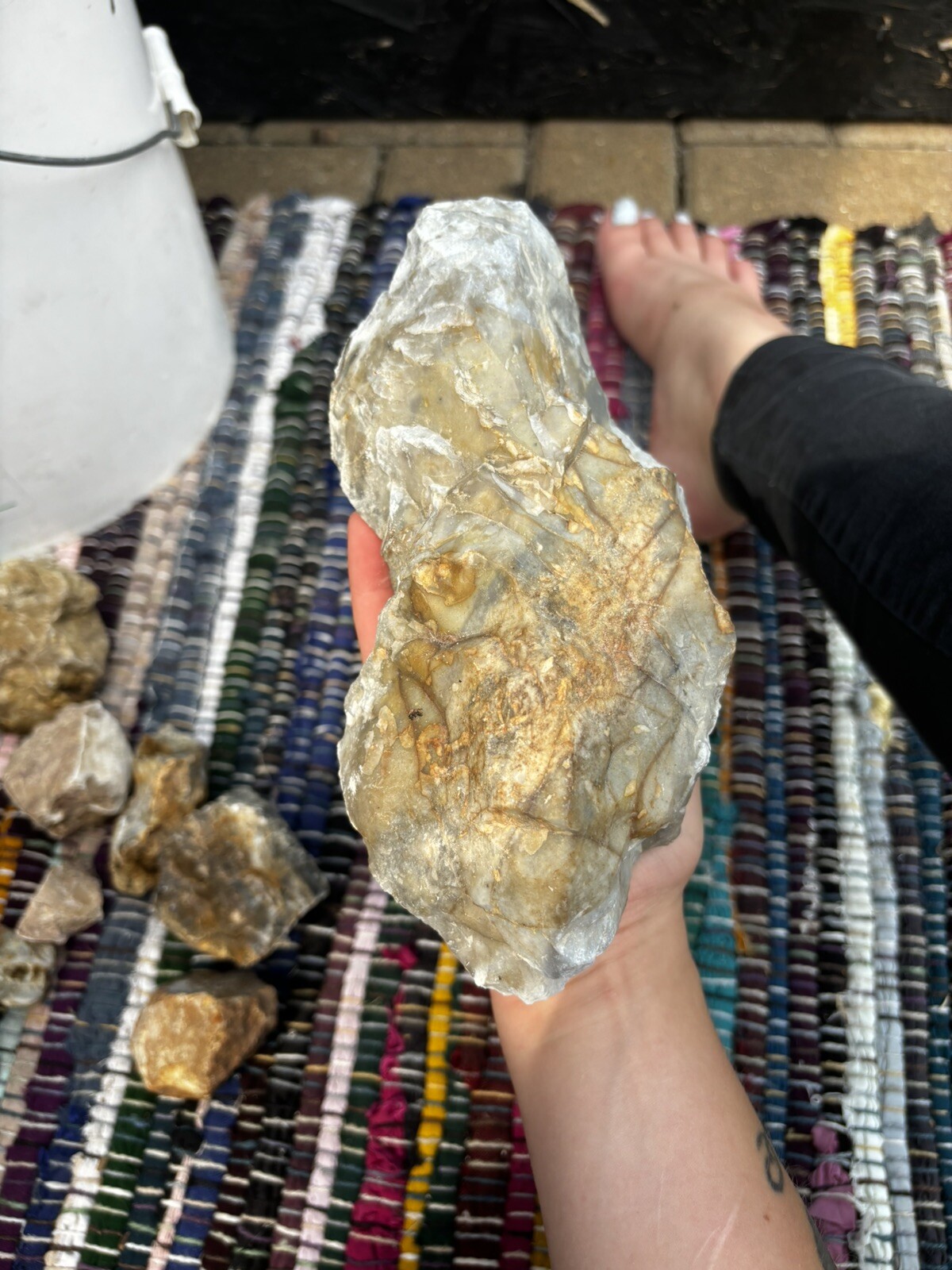 6 LBS (2"-4 1/2" L) TN Creek Natural Chert Rocks Knapping Capping ...