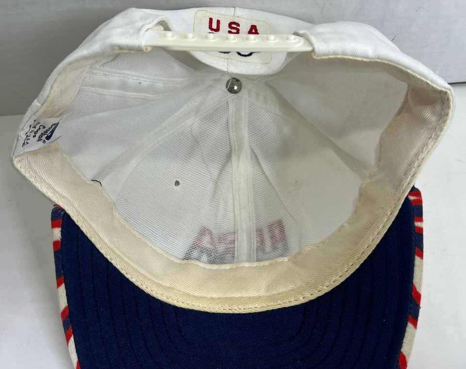 Vintage USA Basketball Snapback Hat Lakers 32 Magic Johnson 1992 Dream ...