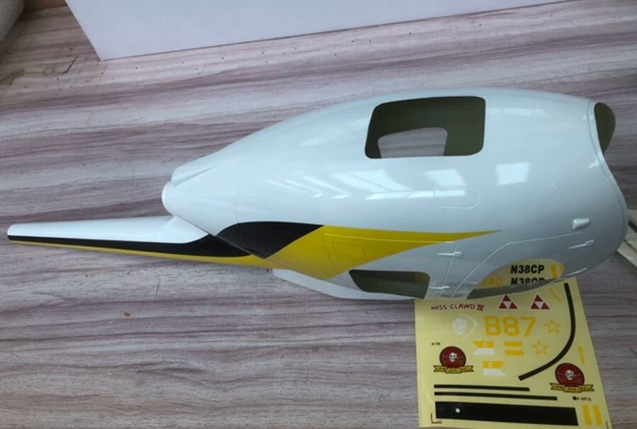 500 size Hughes MD530 Painted Scale Fuselage with Scale Landing Skid ...