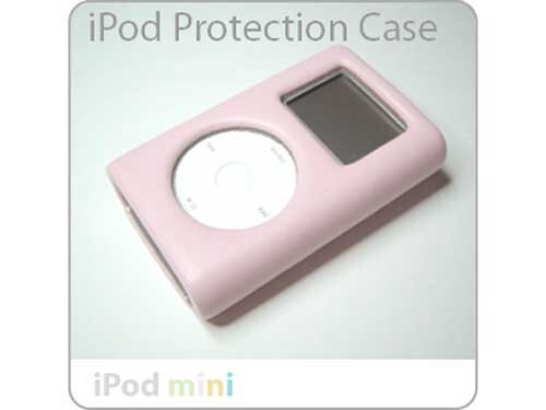 Apple Mini iPod 1st 2nd Generation Click Wheel HARD PINK LEATHER Case ...