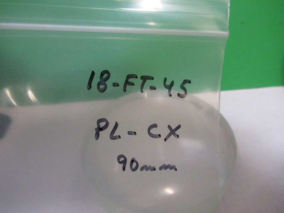 OPTICAL LENS GLASS HUGE PLANO CONVEX PLCX OPTICS AS PICTURED 18-FT-45 ...