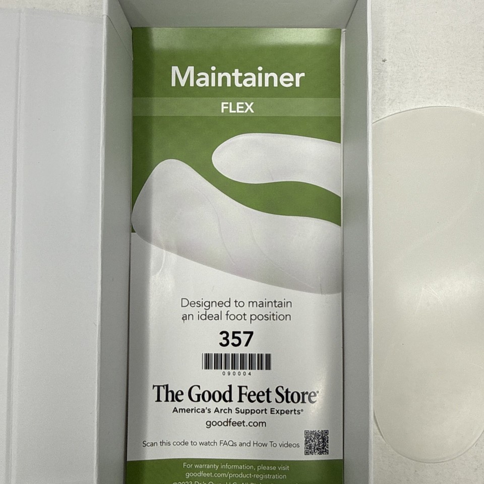 The Good Feet Store Arch Support Insert Maintainer Flex Clear 4 | 357 | eBay