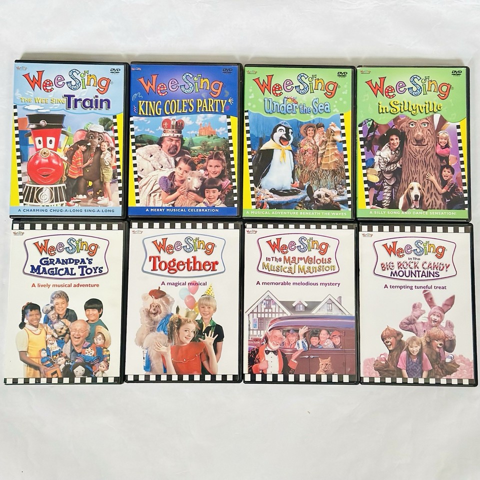 Wee Sing Lot of 8 – Complete DVD Collection – Kids Music & Sing‑Along ...