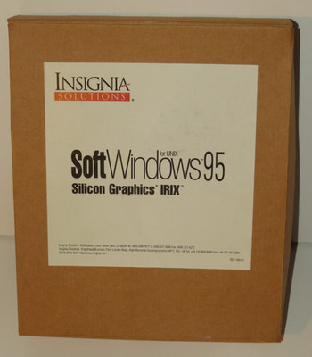 SGI Silicon Graphics SoftWindows 95 Irix Insignia Solutions Software ...
