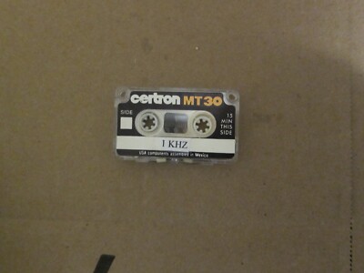 Mini cassette audio 1 Khz Test tone speed adjustment calibration test ...