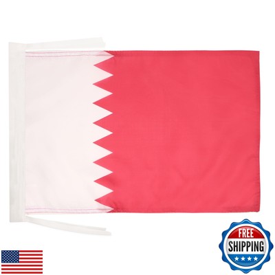 Qatar Flag 18'' x 12'' cords - Qatari SMALL flags 30 x 45cm - Banner ...