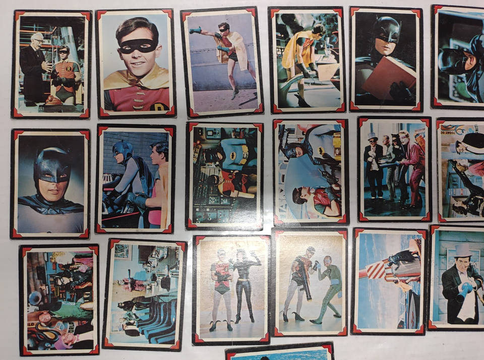 1966 BATMAN 22 RIDDLER VINTAGE TRADING CARD LOT vtg tv show DC comic ...