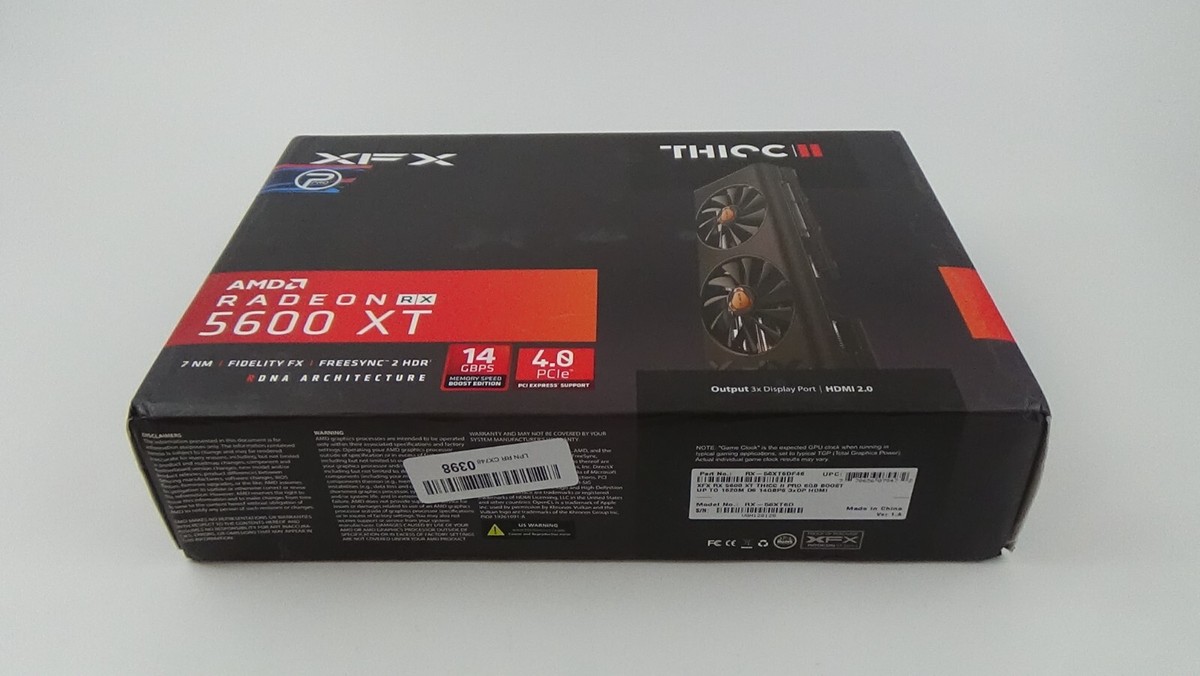 Xfx Radeon Rx 5600 Xt Thicc Ii Pro 14gbps Review Xfx 5600 Xt On Sale