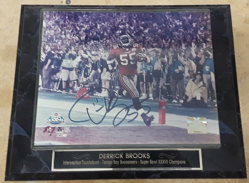 Derrick Brooks Autographed photo plaque | eBay
