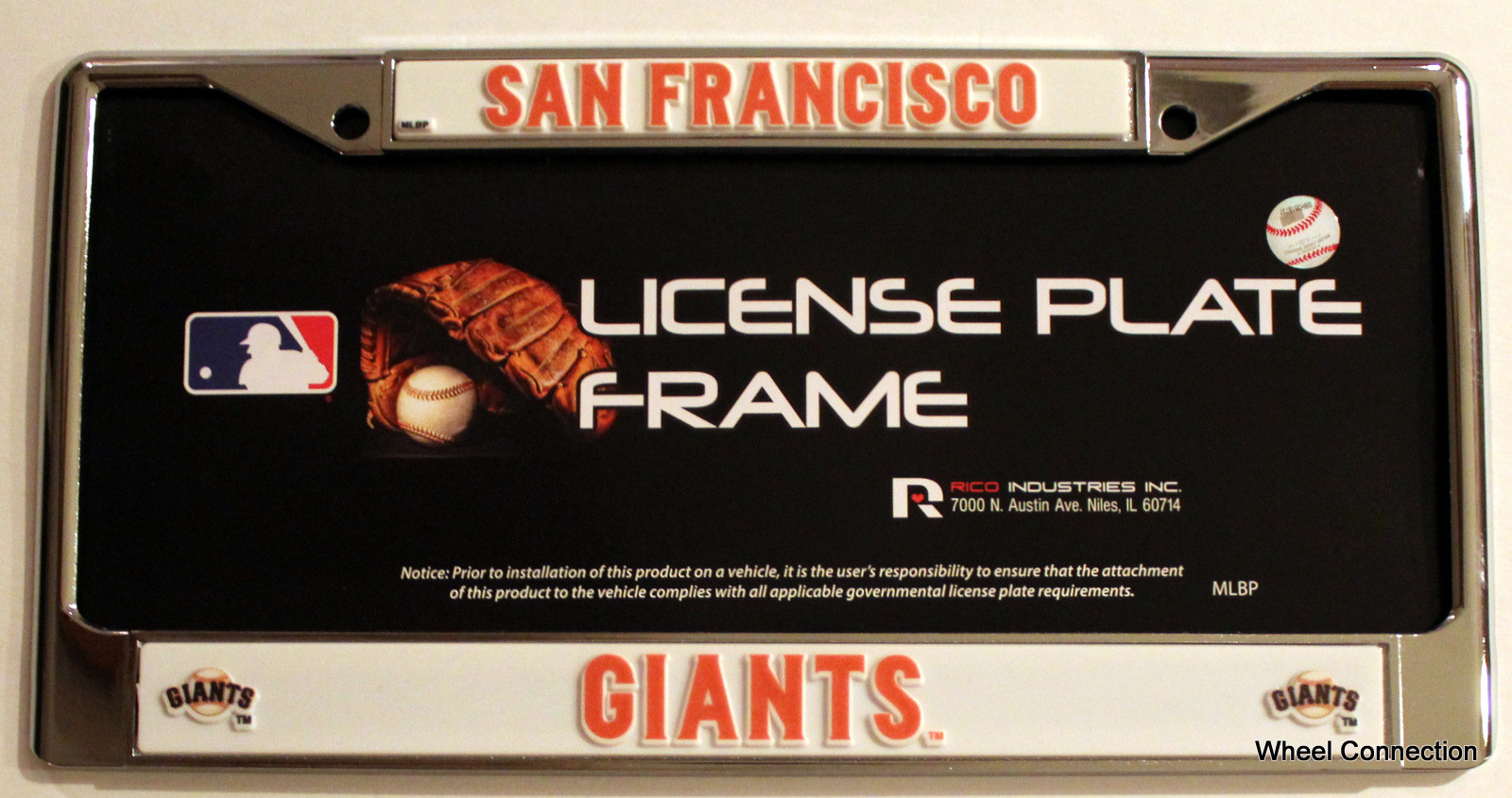 San Francisco Giants Chrome License Plate Frame Baseball League Auto ...