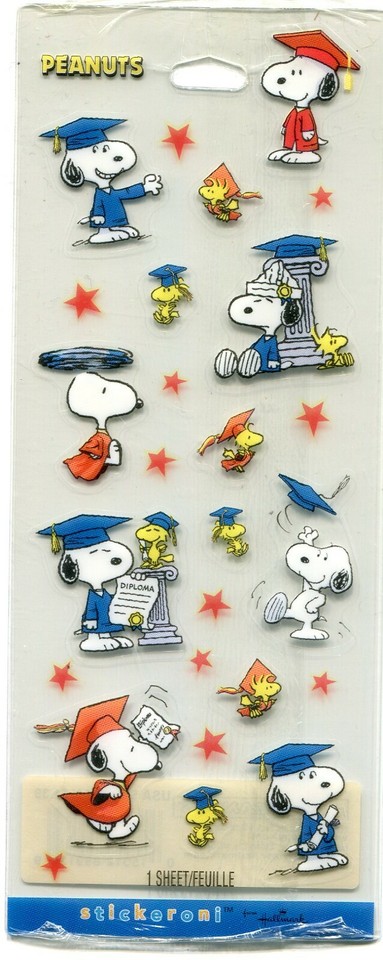 Peanuts scrapbook stickers: Charlie Brown, Snoopy Woodstock Lucy & more ...