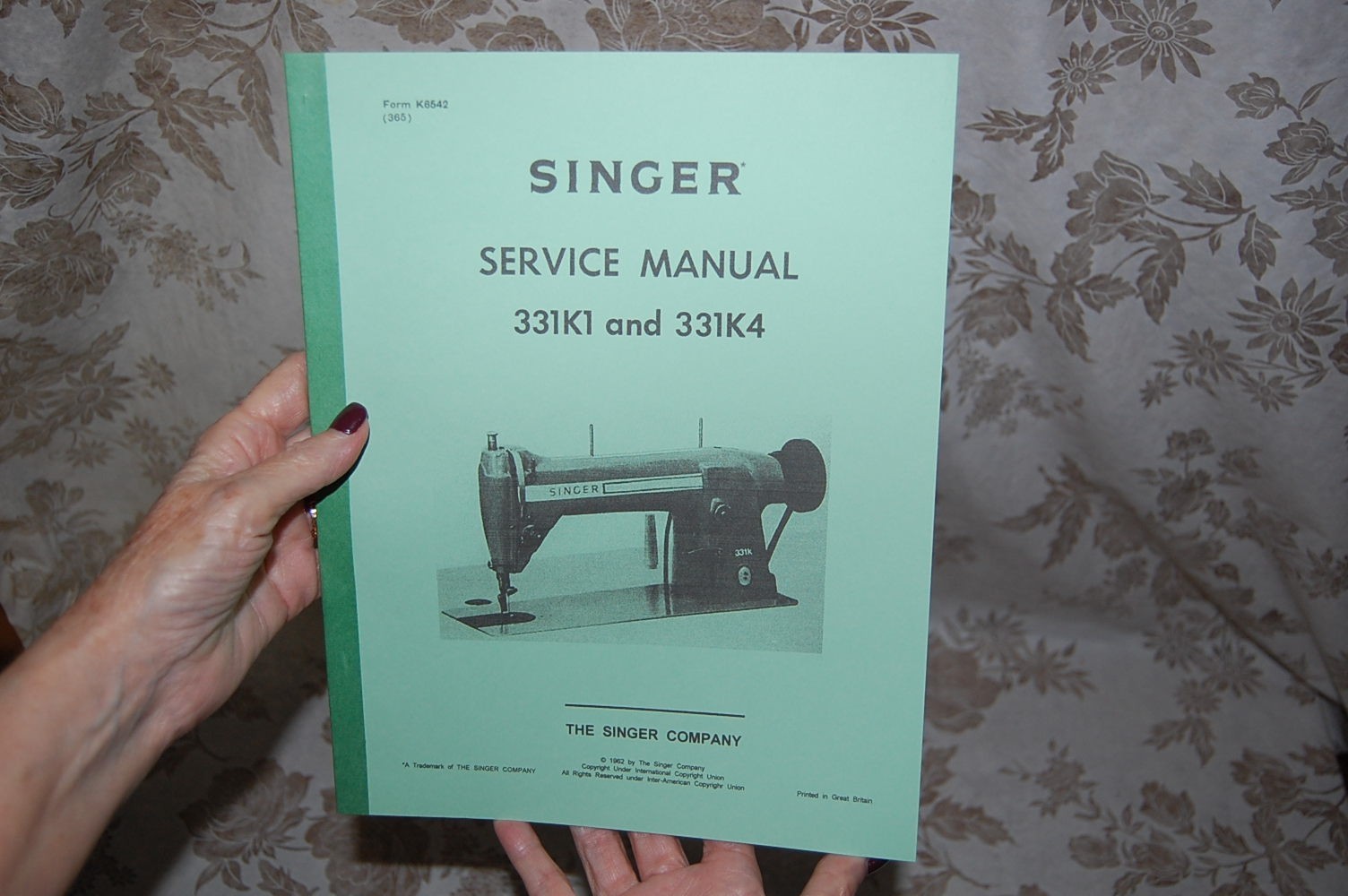Factory Authorized Service Manual for Singer 331K1 and 331K4 Sewing ...