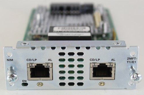 Cisco NIM-2MFT-T1/E1 V03 2 Port WAN Voice Module 73-14505-05 IP9IAWBCAA ...