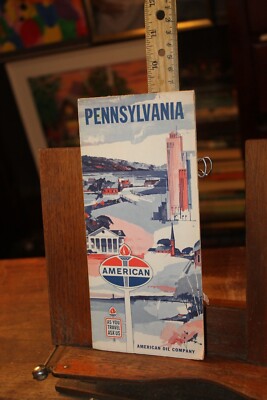 Vintage American Oil Amoco Pennsylvania Travel Map | eBay