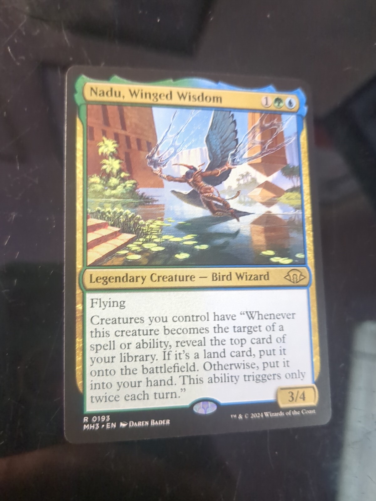MTG Nadu, Winged Wisdom Modern Horizons 3 0193 Regular Rare | eBay