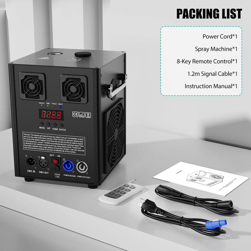 700W Cold Spark Machine Stage Effect DMX Firework Machine Bar Wedding ...