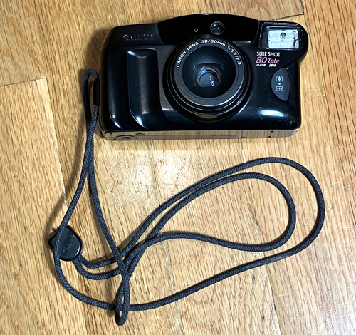 Canon Sure Shot 80 Tele Date AF 38-80mm Point And Shoot Camera Works ...