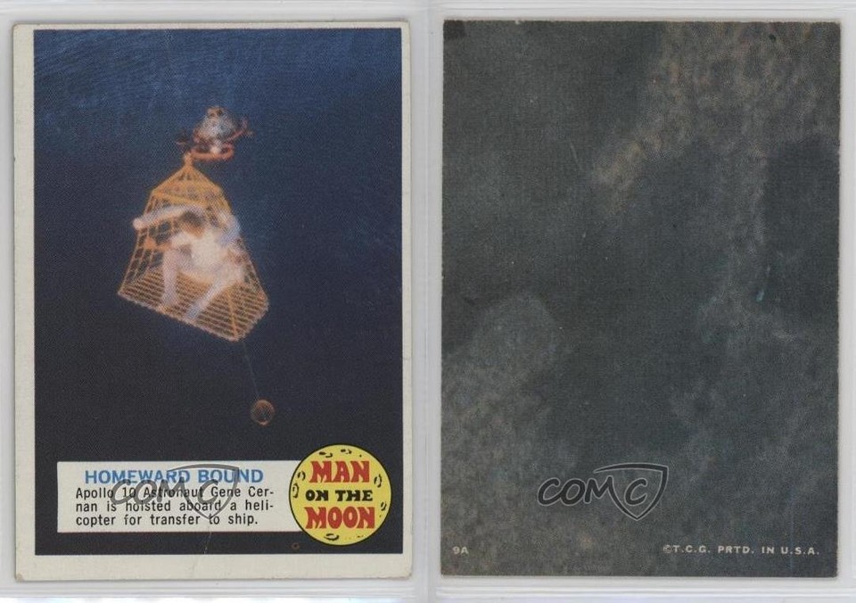 1969 Topps Man on the Moon Gene Cernan Homeward Bound #9A 0y9e | eBay