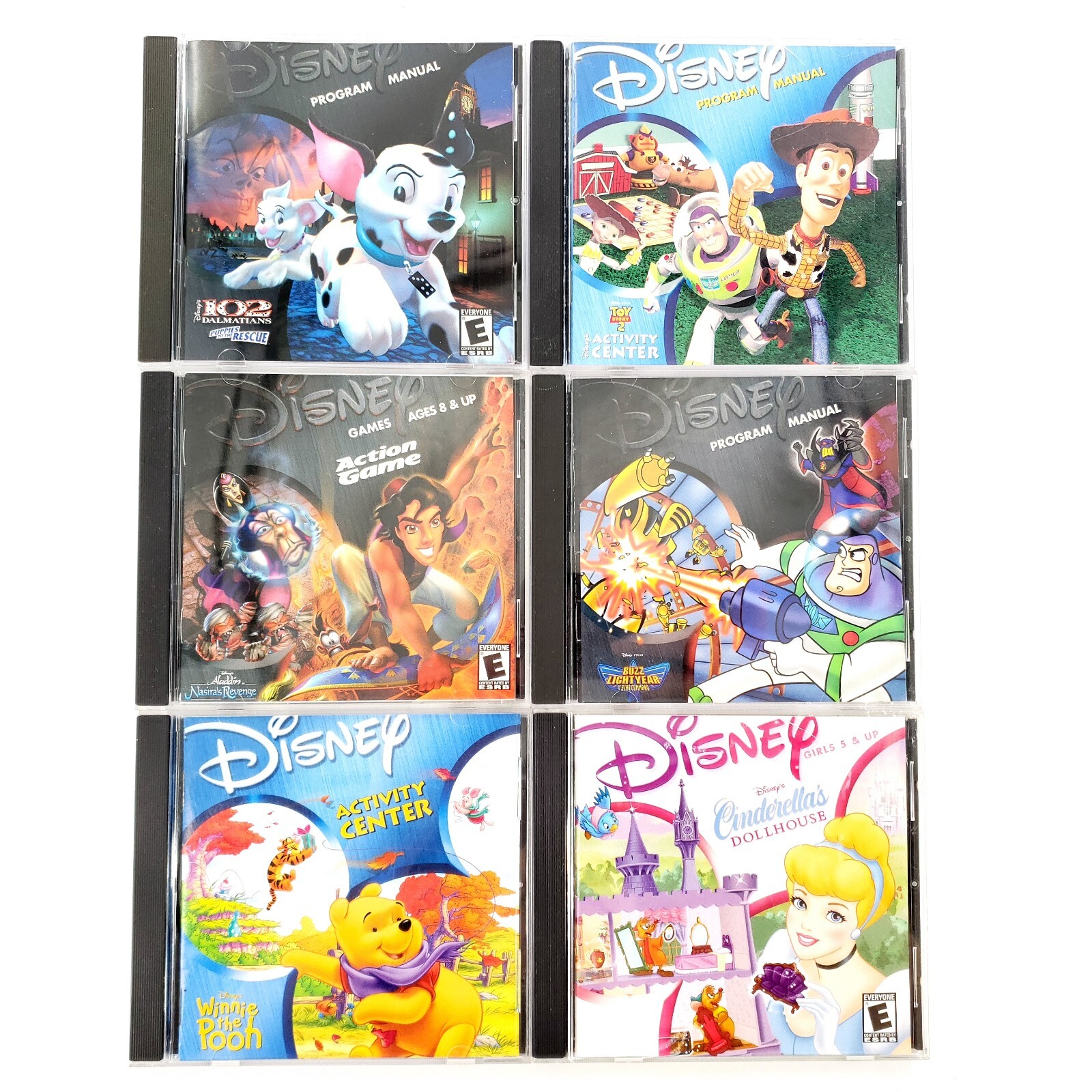 Disney Activity Center & Games CD-Rom PC Lot Of 6 Dalmatians, Toy Story ...