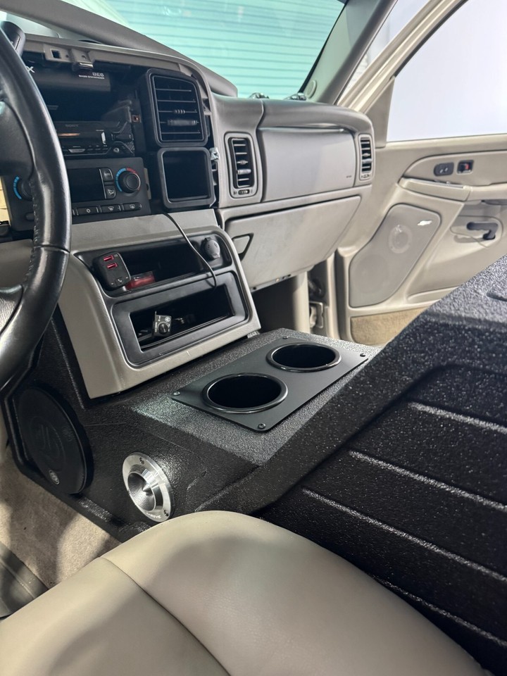 Chevy Silverado Gmc Sierra 03-06 Center Console Subwoofer Box For 1x8 ...