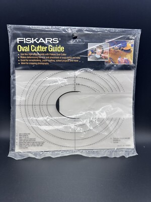 NEW Fiskars OVAL Cutter Guide #9388 Scrapbook/Crafts/photos Template | eBay