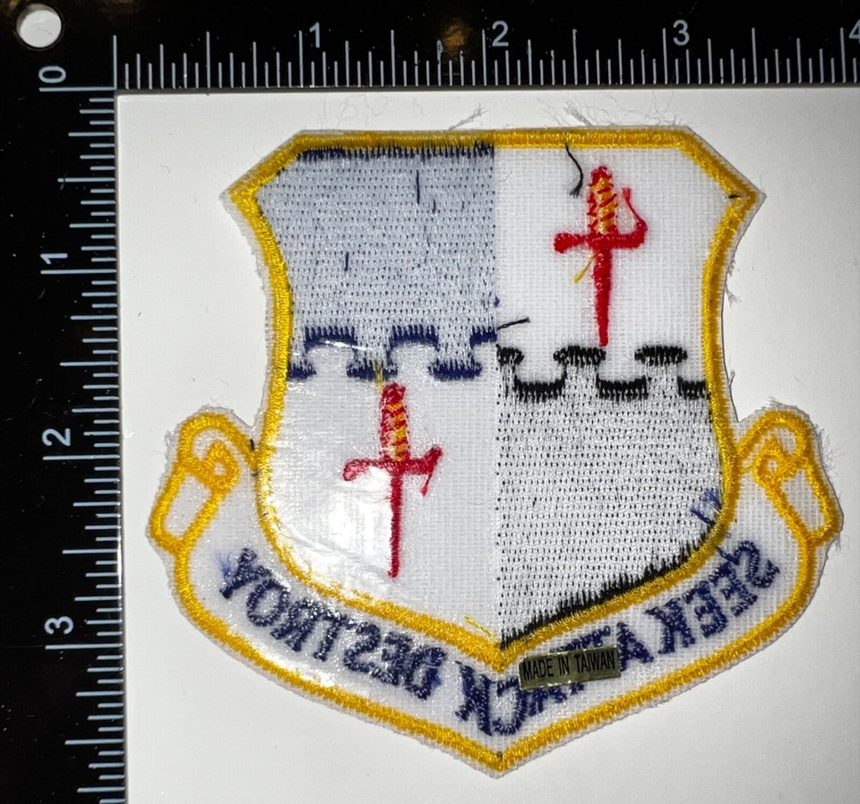 USAF US Air Force 52nd Fighter Wing Seek Attack Destroy Patch | eBay