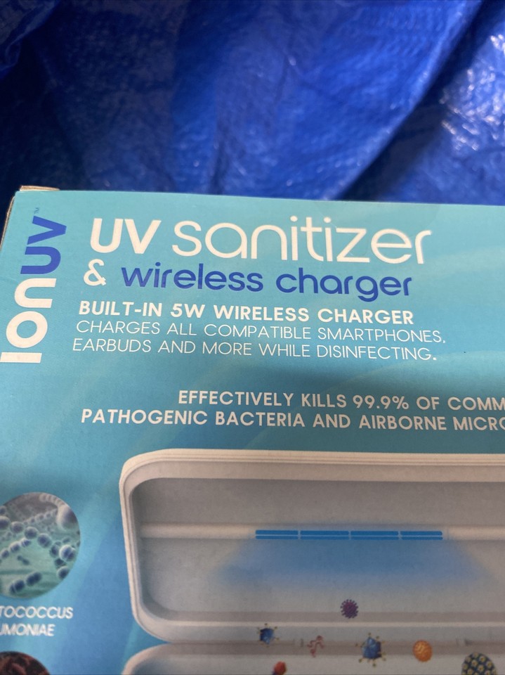 ION UV Sanitizer Cell Phone Keys Earbuds Glasses Germ Control with ...