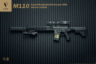 SMG 1/6 Scale M110A1 SDMR Weapon System Set Model Black For 12" Figure ...