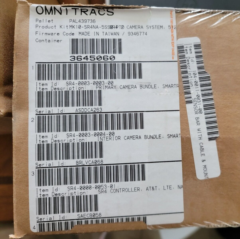 NEW Omnitracs SmartDrive SR4 SmartRecorder4 Kit Controller Sensor ...