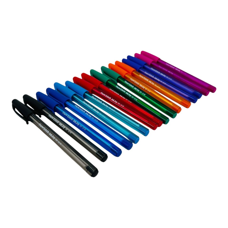 16 Pens Paper Mate Inkjoy Assorted Color Ballpoint Pens Medium Point ...