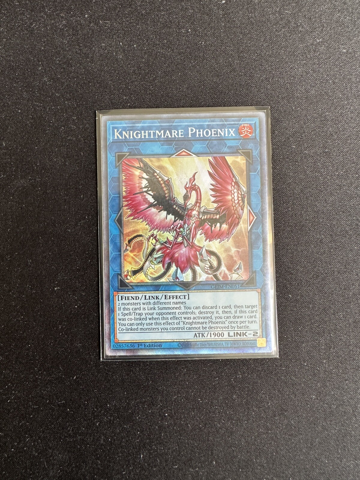Yu-Gi-Oh! Knightmare Phoenix Collectors Rare GEIM-EN051 1st Edition NM ...