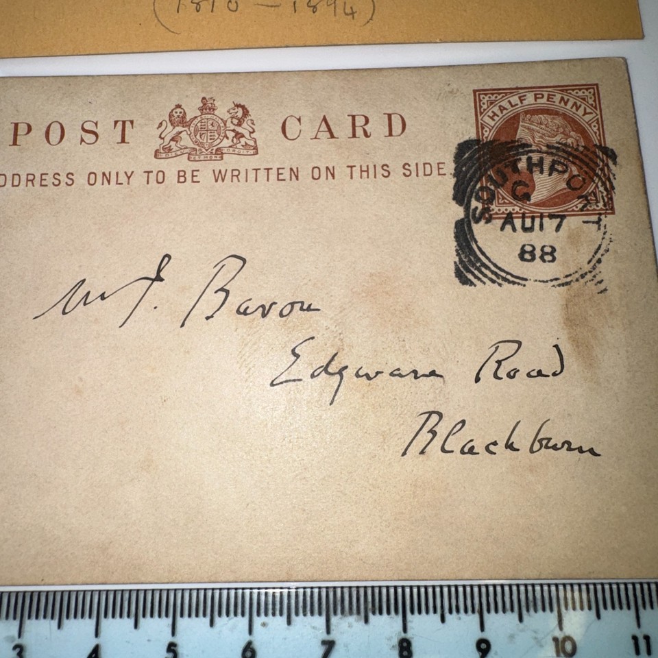 Alexander Ireland Journalist Writer 2x Autograph Postcard Post Used ...