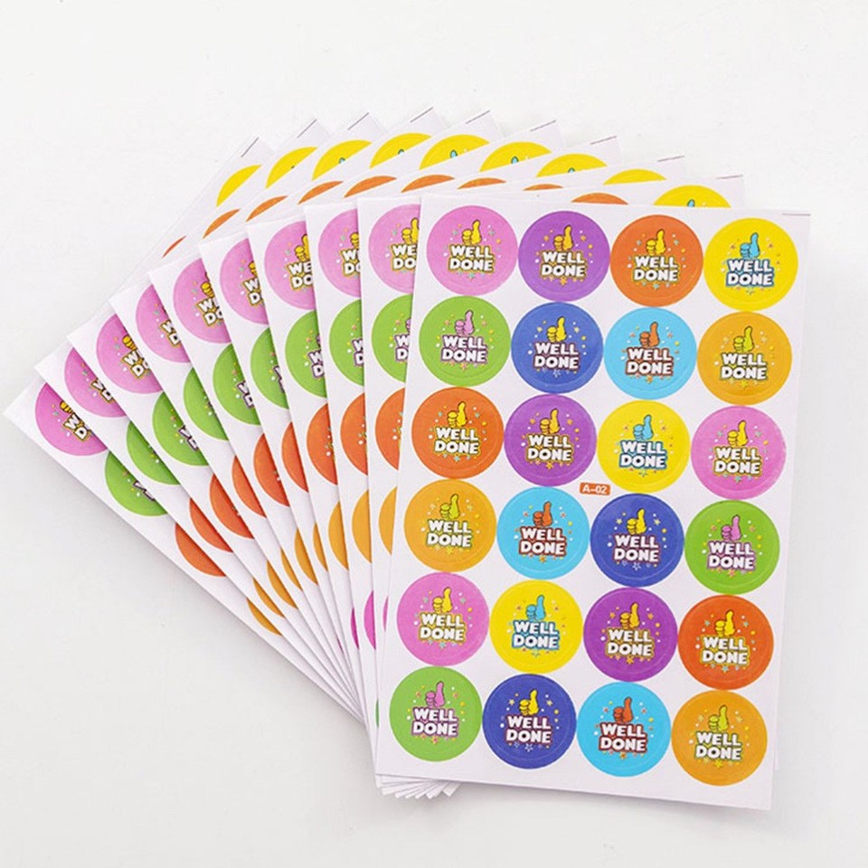 90 Sheets Stickers for Children Reward Kindergarten Rewards Cartoon ...