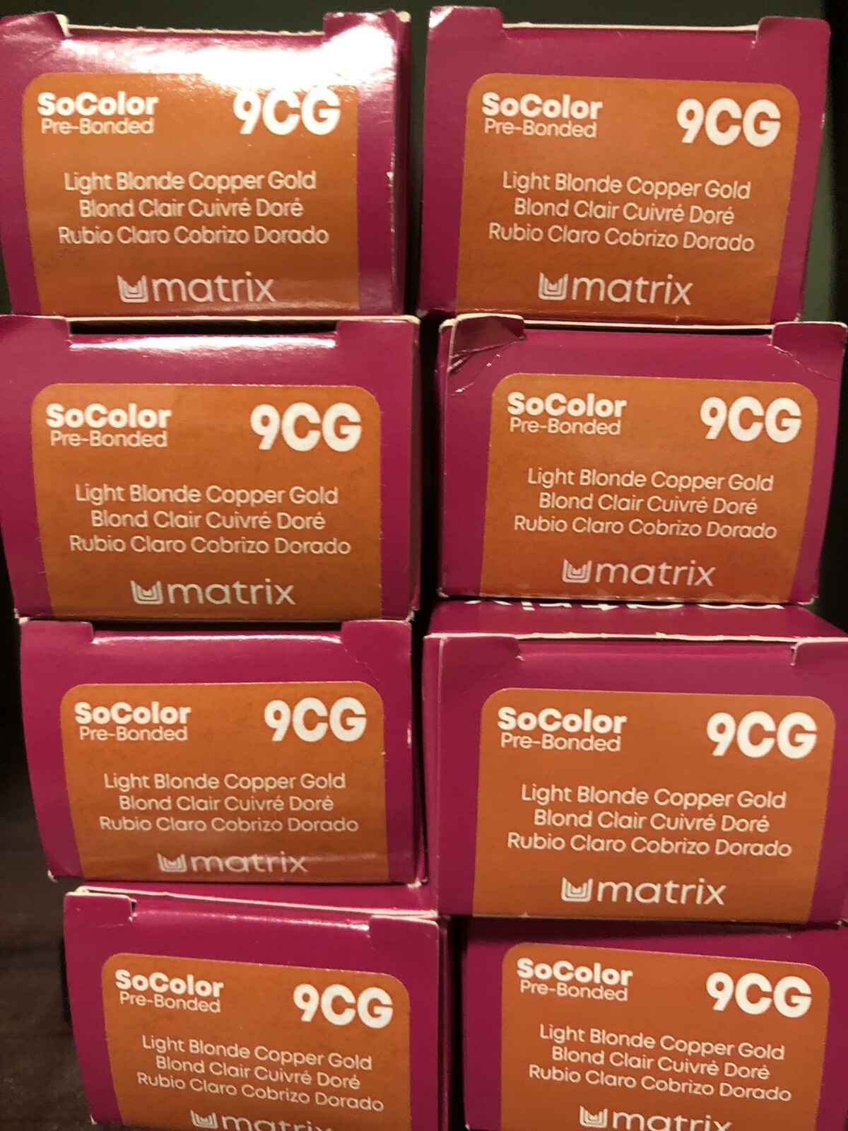 8 Tubes 9CG MATRIX SOCOLOR Pre Bonded HAIRCOLOR NEW! 884486289827| eBay