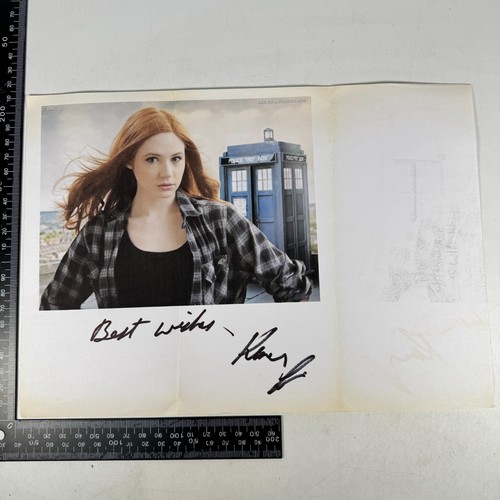 Karen Gillan Dr Who Amy Pond Tardis Autograph Signed Photo | eBay