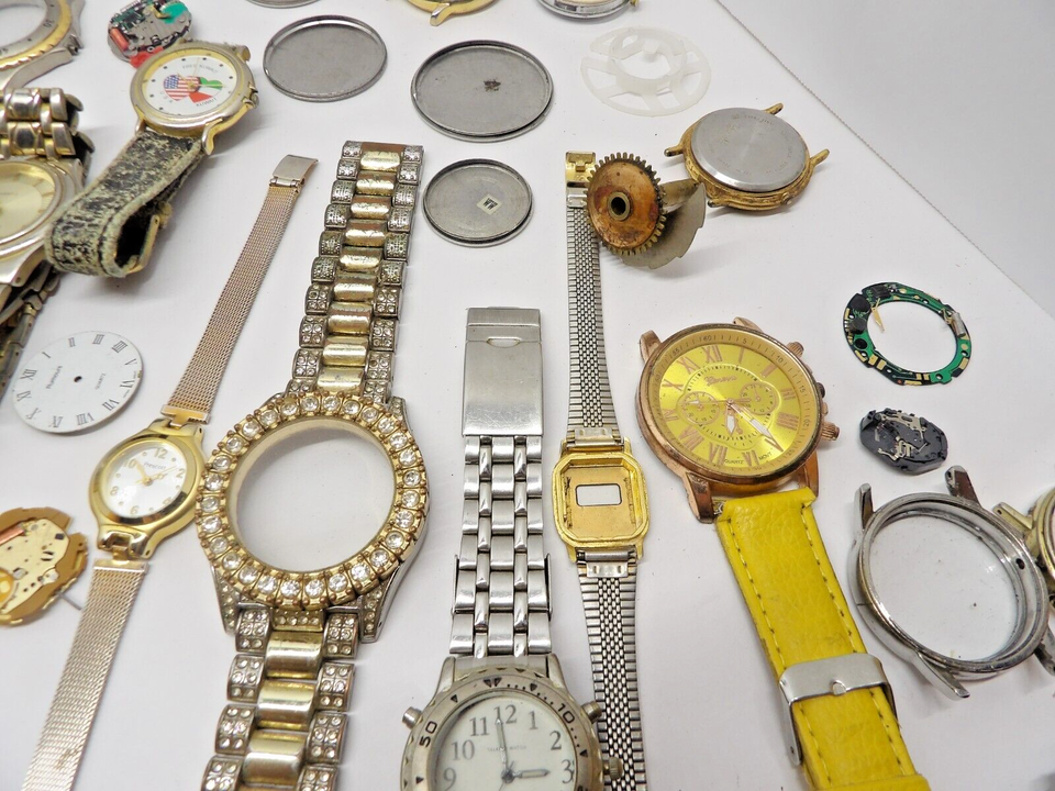 Vintage Lot Of 99 Watch Parts and Watches For Repair or Parts | eBay