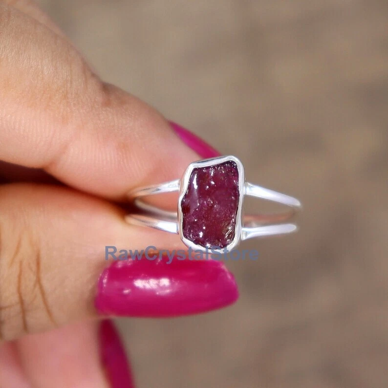 Rough Ruby Ring