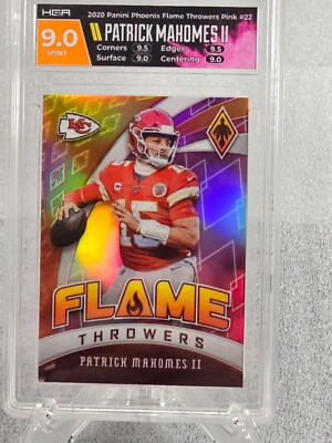 2020 Panini Phoenix Flame Throwers Pink #22 Patrick Mahomes Orange 38/ ...