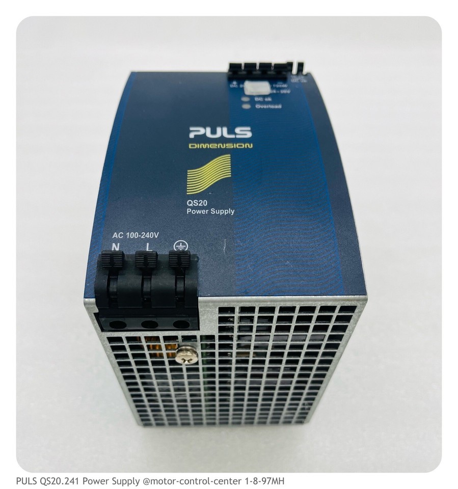PULS QS20.41 480W 24V 20A 1-phase DIN rail power supply ~ PULS QS20.241 ...