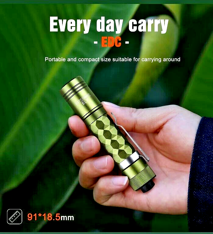 Ripsshine: 1200 LUMIN Green Metal Alloy Rechargeable + Waterproof EDC ...