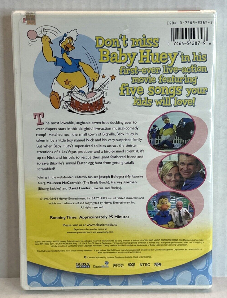 Baby Huey's Great Easter Adventure (DVD, 2005) New Sealed 74645428796| eBay