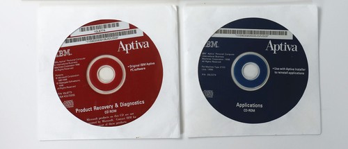 Vintage IBM Aptiva Product Recovery & Diagnostics + Applications CD ROM ...