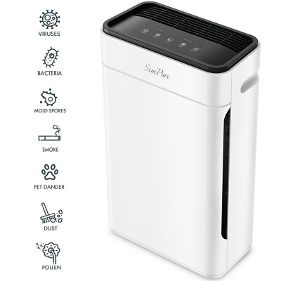 SimPure HP8 H13 HEPA Air Purifier Large Room Air Cleaner for Wildfire ...
