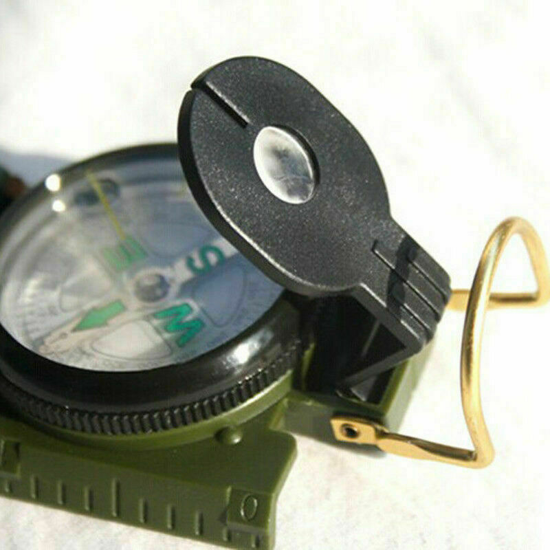 TechTongda Lensatic Compass Floating Luminous Dial Metal Case Sighting ...