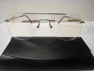 Stepper Eyeglass Frame SI84851 F022 53-17-140-44v GUNMETAL W/ Case | eBay