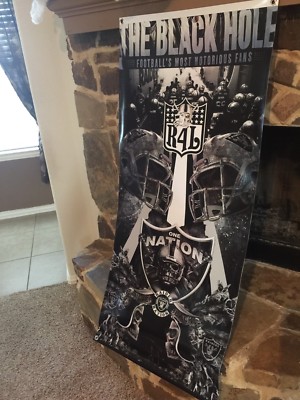 Raider Nation Banner 23" Wide X 53" With Grommets, Full Graphic Custom ...