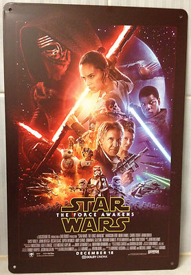 STAR WARS Tin Metal Sign Rustic Look .. MAN CAVE . brand new. AU SELLER ...