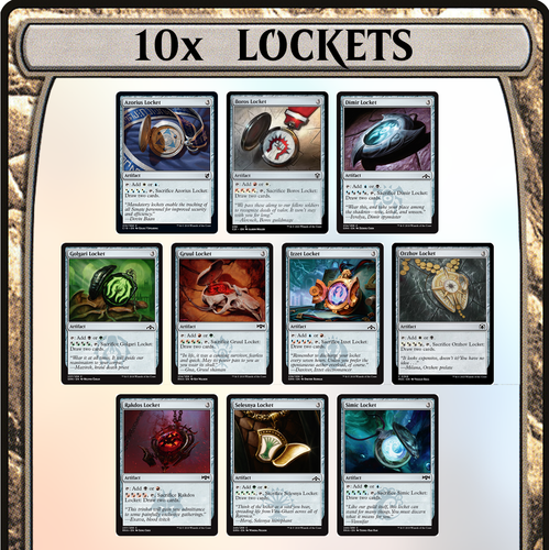 10x LOCKETS Full Set of 2-Color Mana Rocks Commander EDH MTG Magic | eBay