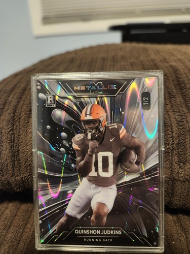 '25 "Wild Card Metallix" Quinshon Judkins RC (Silver Ray Wave) # 1/2 SP ...