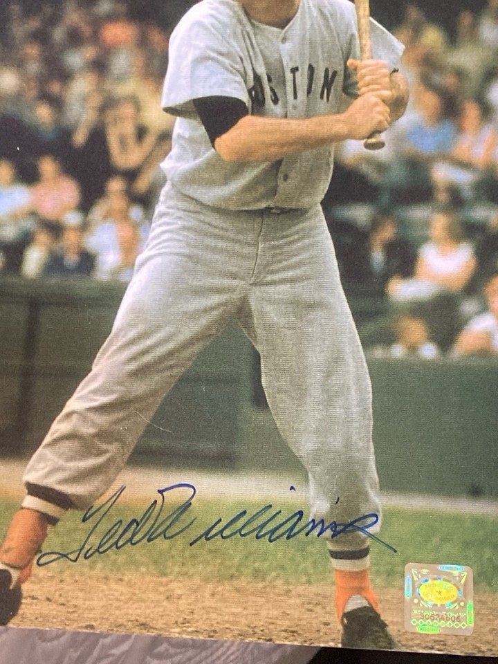 Ted Williams Autographed Signed 8x10 Photo.HOF. With COA | eBay